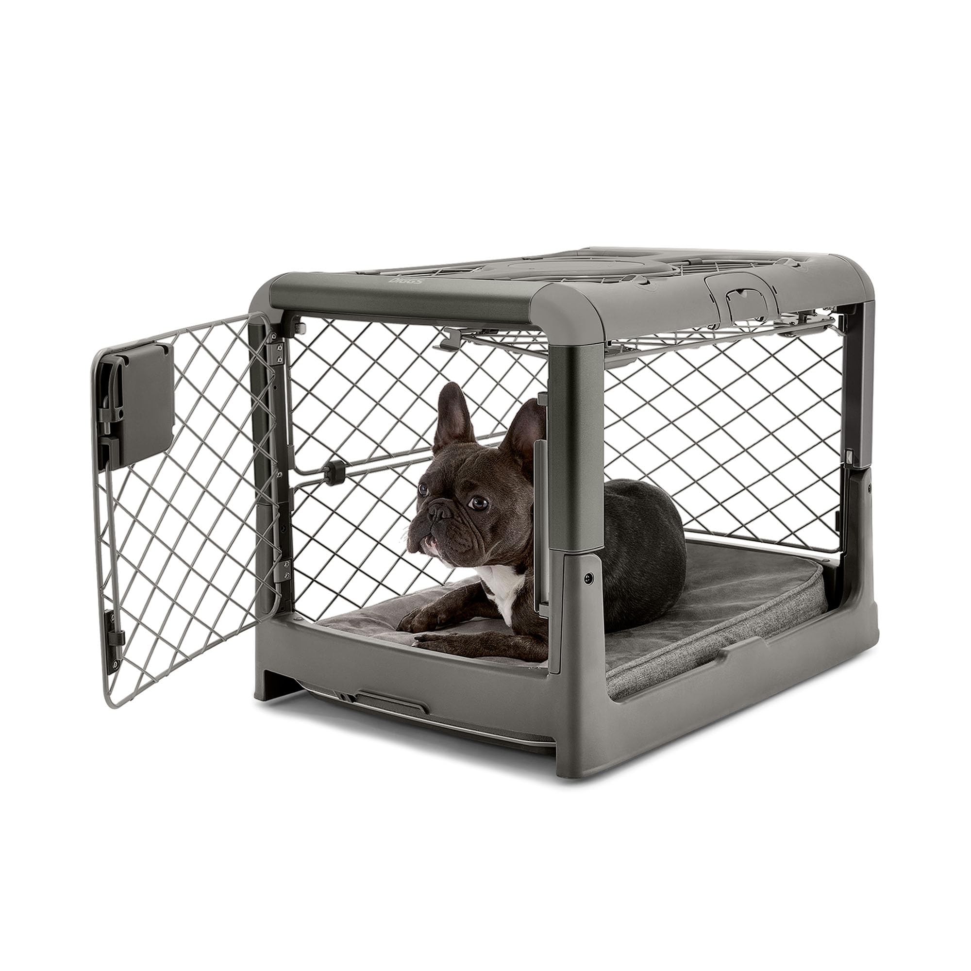 DIGGS Revol Collapsible Dog Crate with Wheels - Premium Portable Dog ...