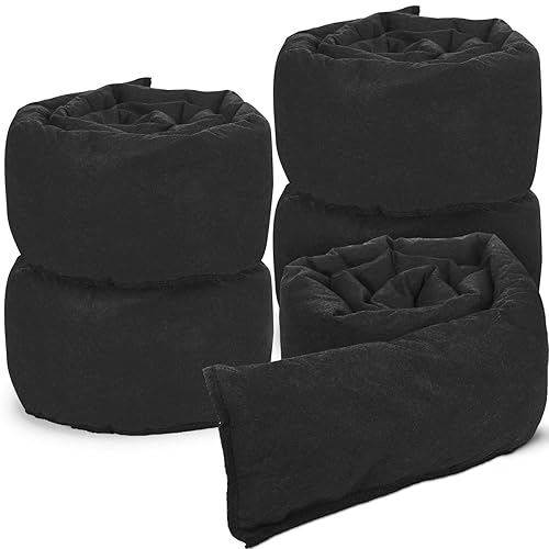 5 Pcs Water Barrier 5 ft x 5.9 Inch Absorbent Flood Barriers for Home ...