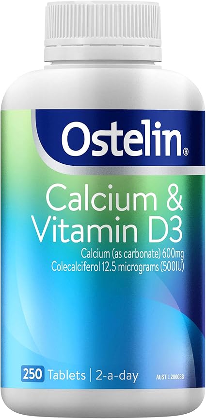 Ostelin Calcium and Vitamin D3 Tablets - Boosts Calcium Intake and ...