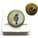 Amazon.com: 6030344 Bluebird of Happiness Lapel Pin Brooch Tie Tack ...