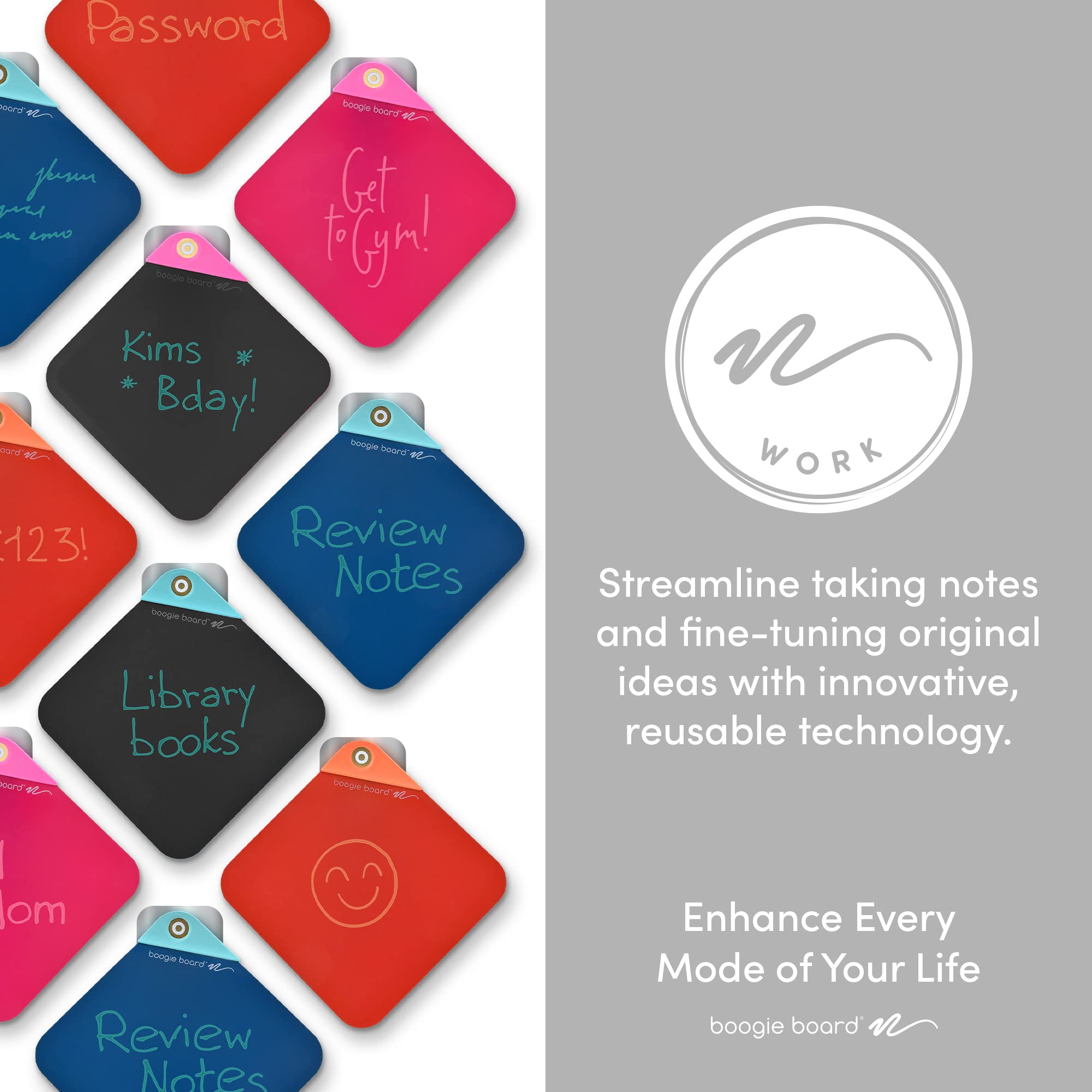 Mua Boogie Board VersaNotes Starter Pack, Reusable 3-Pack 4x4 Dry-Erase ...