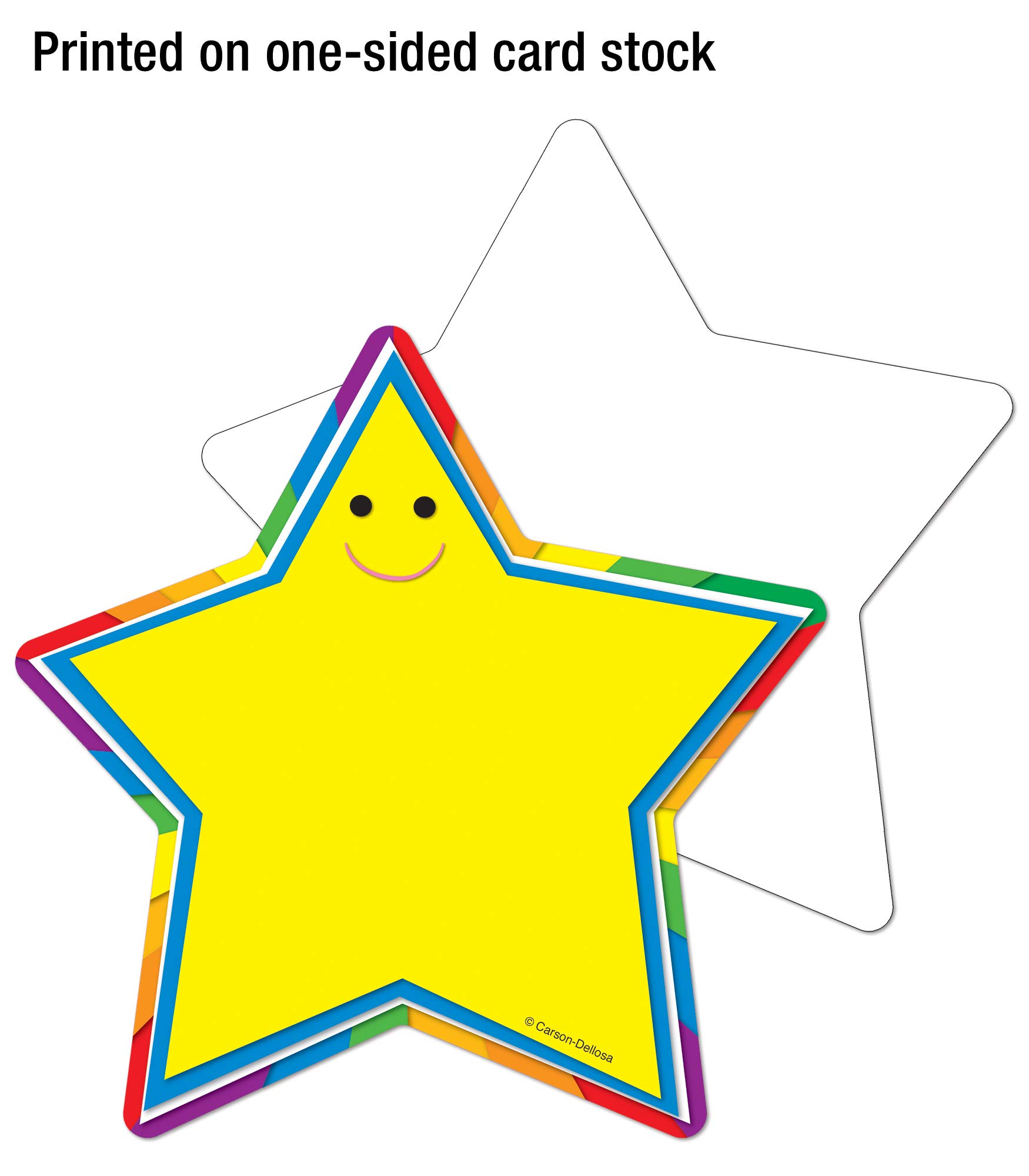 Mua Carson Dellosa 36-Piece Rainbow Star Cutouts, Smiley Face Bulletin ...