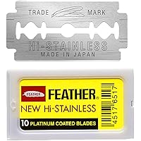 Amazon.com: Feather Double Edge Safety Razor Blades - (50 Count ...