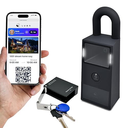 Lubn Smart Lock Box with Remote Access - Outdoor Weatherproof Digital ...