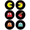 Amazon.com: Pac-Man Buttons/Badges/Pins Set : Clothing, Shoes & Jewelry