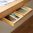 Amazon.com: ROCDEER 2 Pack Under Desk Drawer Bamboo, Slide Out Desk ...