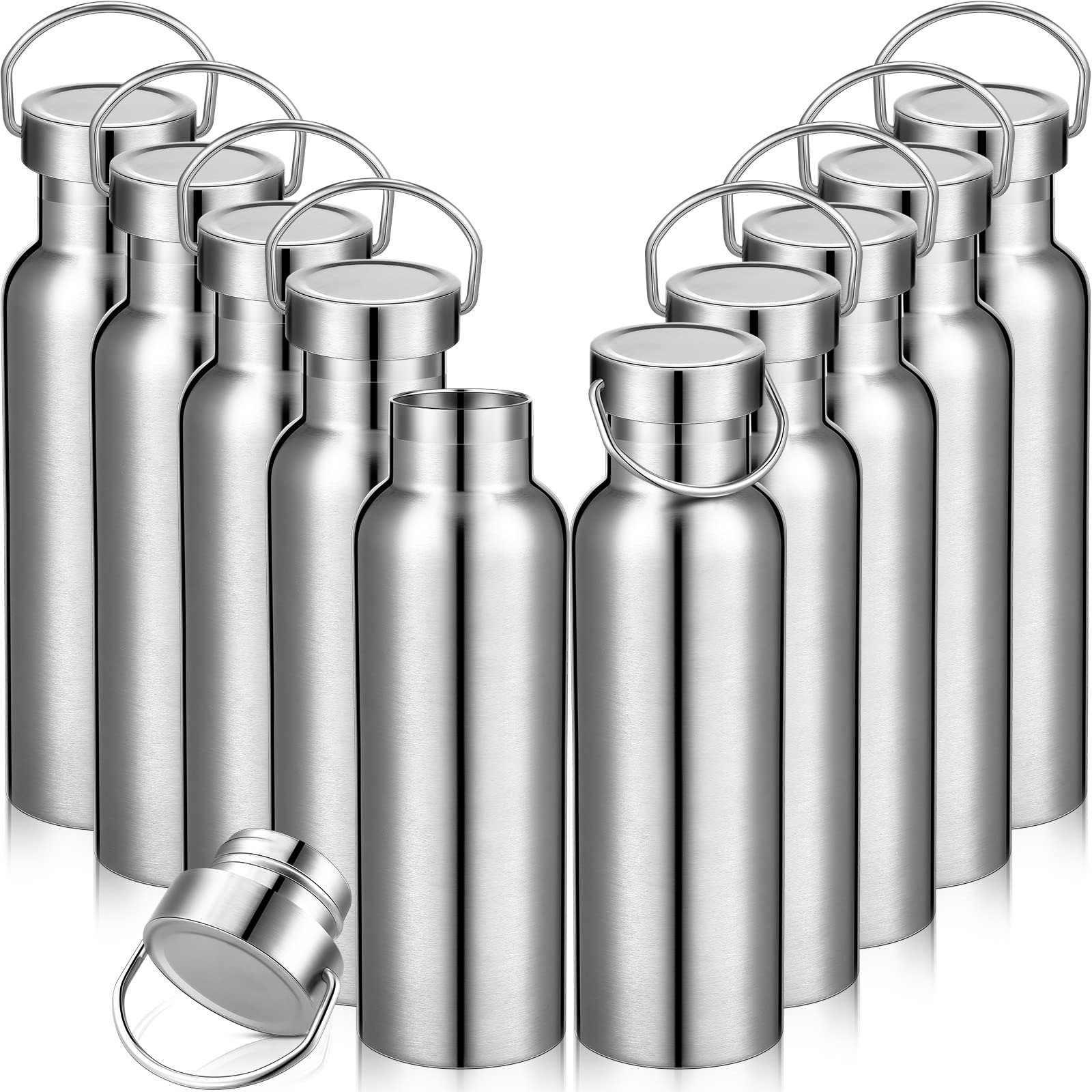 Mua 10 Pk Stainless Steel Sport Water Bottle 20 oz Double Wall ...