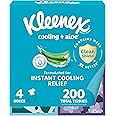 Amazon.com: Kleenex Cooling + Aloe Facial Tissues, 4 Cube Boxes, 50 ...