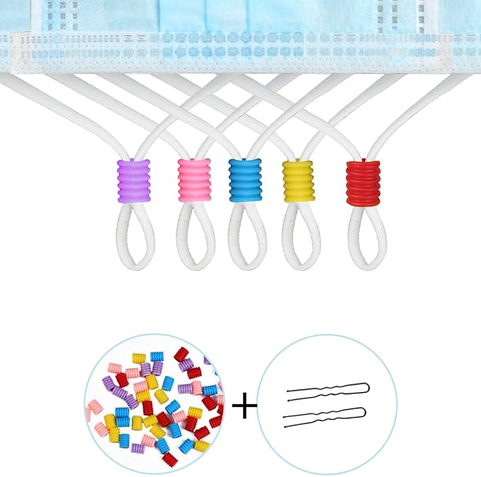 Amazon.com: AMLY 200 Pcs Cord Locks Silicone Toggles for Drawstrings ...