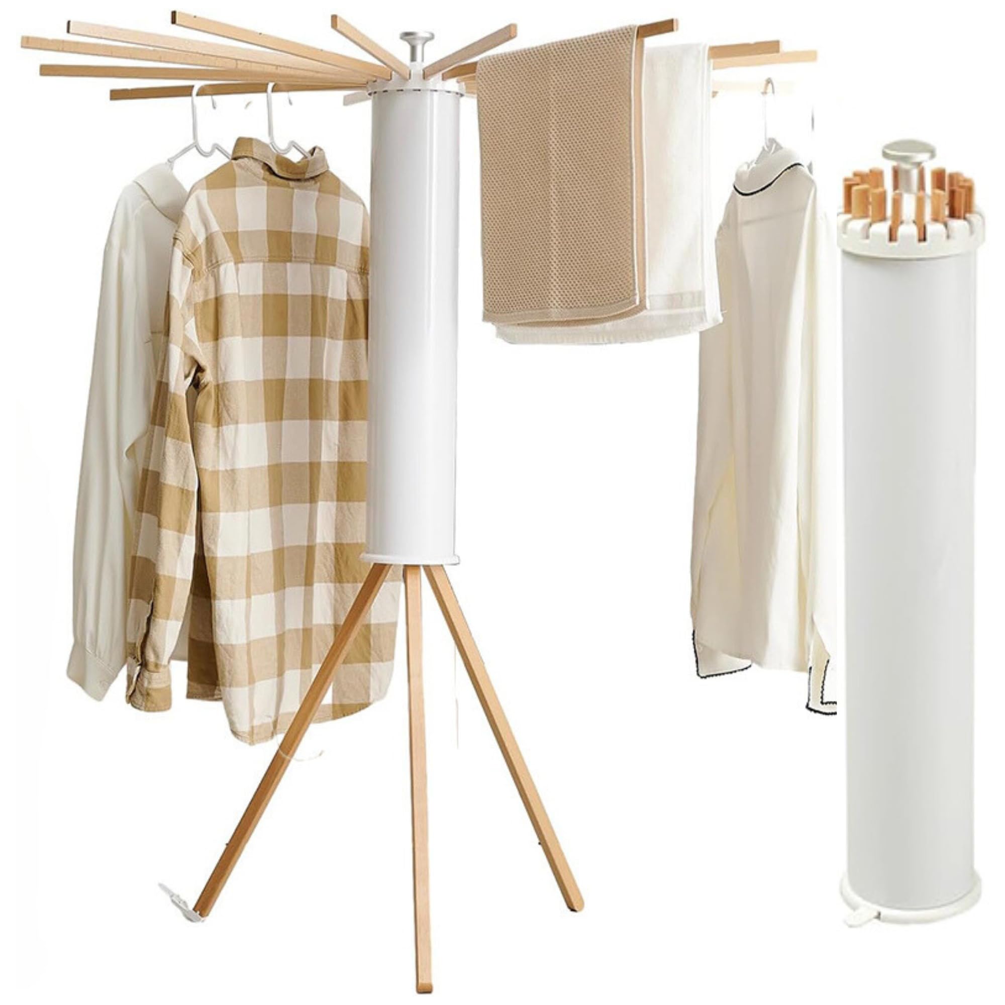 Tripod Drying Rack Clothing Foldable, Outdoor Clothes Drying Rack ...