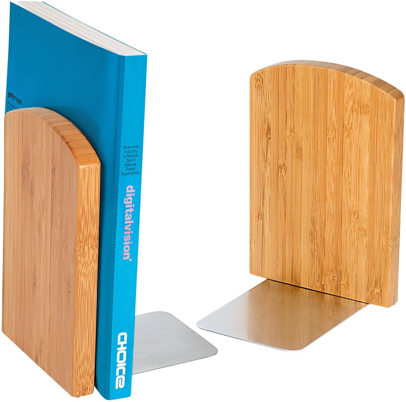 Wedo Bamboo Bookends Set - Brown (Pack of 2): Amazon.co.uk: Office Products