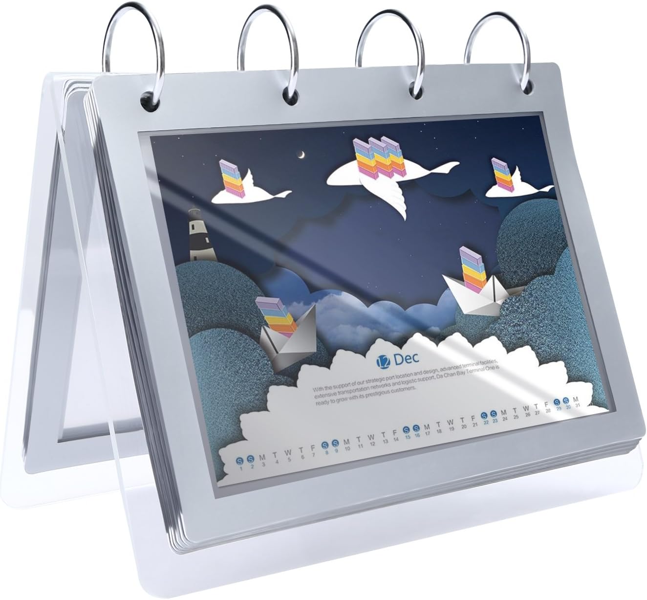 CRUODA Acrylic Photo Album Picture Stand Acrylic Sign Holder Calendar ...