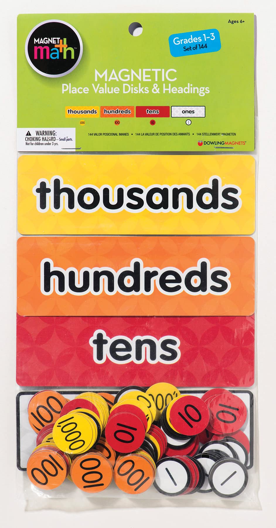 Mua Dowling Magnets Magnetic Place Value Disks & Headings (Grades 1–3 ...