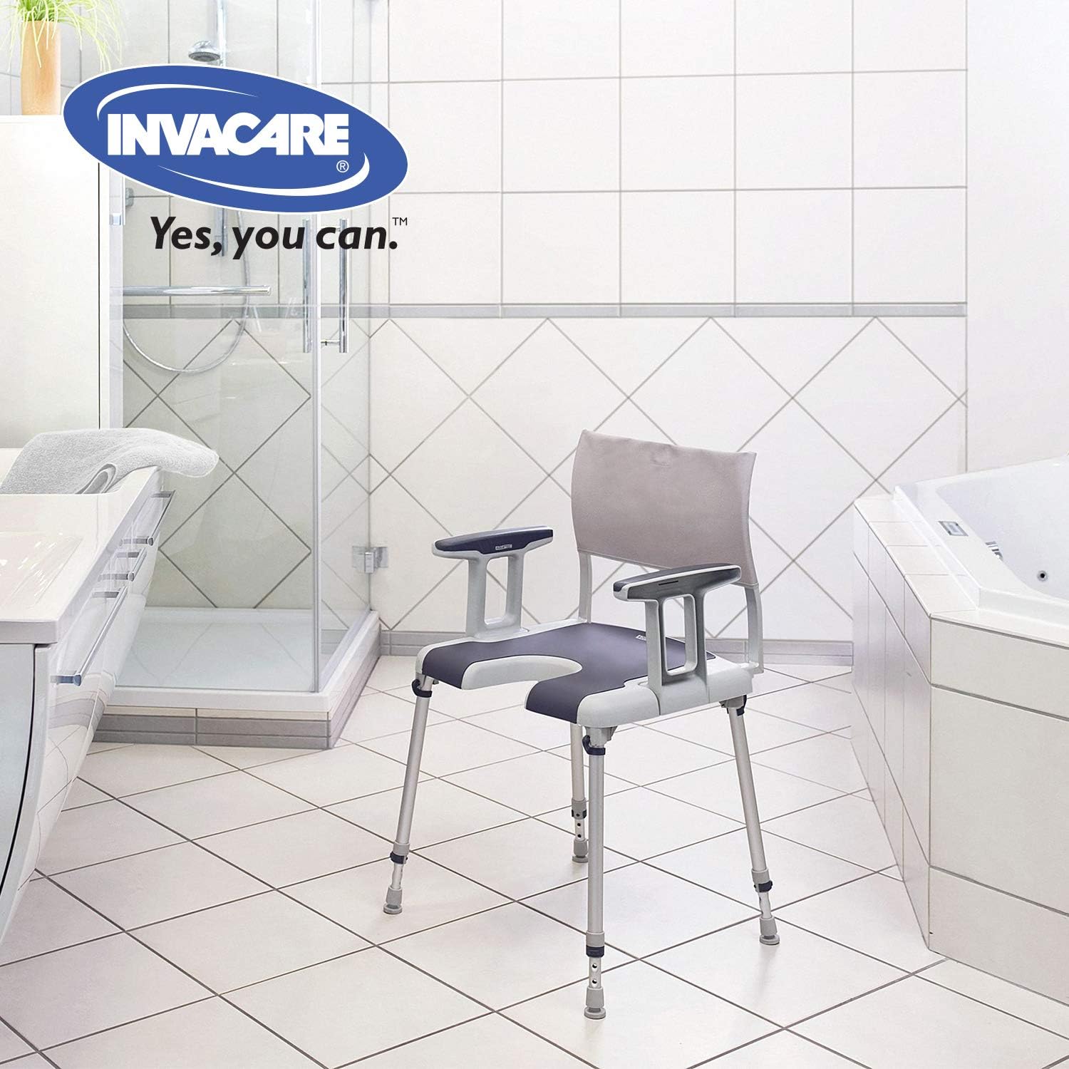 Shower Chair – Invacare Aquatec Sorrento Shower Chair with Hygiene Cut ...