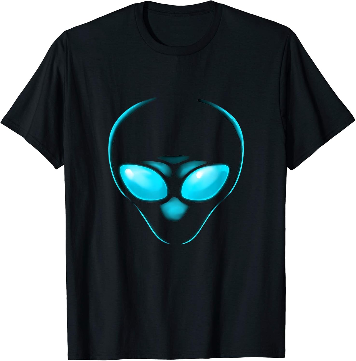Women's BLUE EYE ALIEN Paranormal, Alien UFO Investigator T-shirt Small ...
