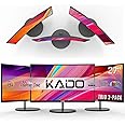 Amazon.com: Kado Triple Monitor Setup - 3-Pack 27" Curved 1920x1080 ...