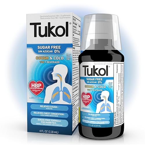 TUKOL Sugar-Free Adult Cough & Cold Relief Syrup - Non-Drowsy, Fast ...