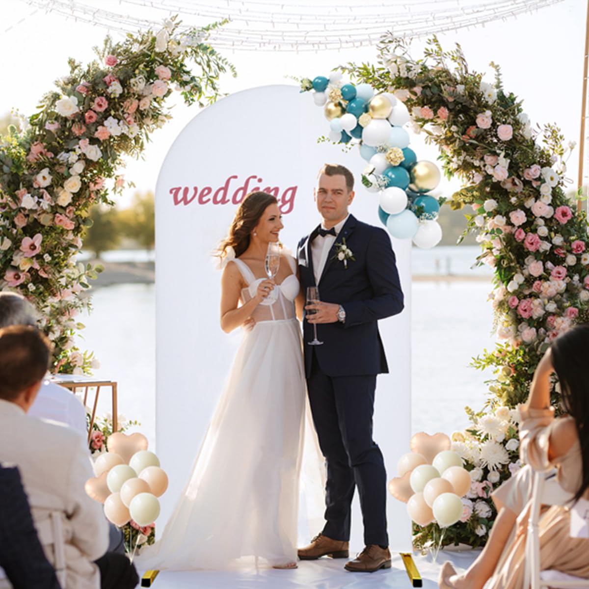 Arch Backdrop Cover Spandex Fit Round Top Backdrop Arch Stand Backdrop ...