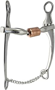Amazon.com : Western SS Straight Copper Roller Reining Bit : Horse Bits ...