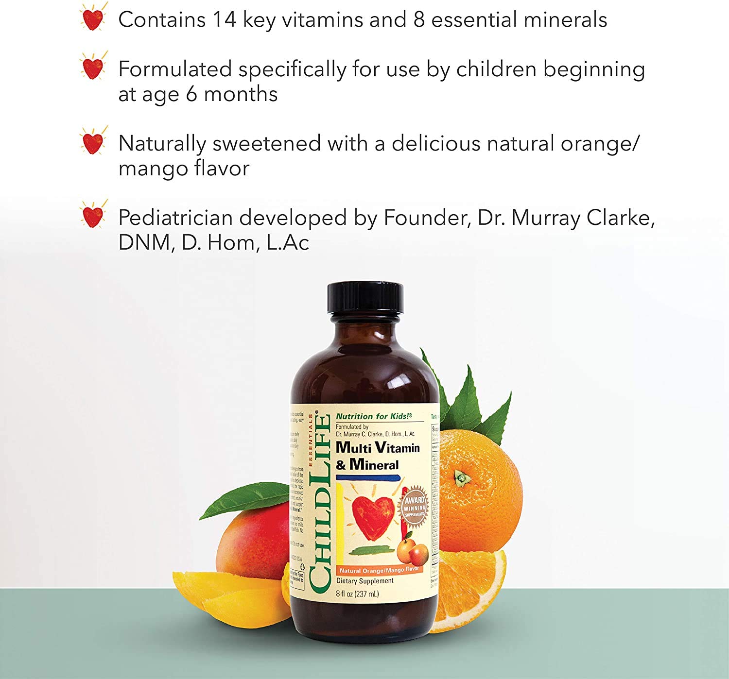 CHILDLIFE ESSENTIALS, Kids Liquid Multivitamin and Mineral Supplement ...