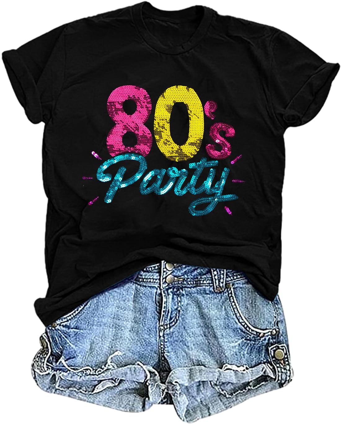 80s Shirts for Women 80s 90s Outfits Vintage Neon I Love The 80s Shirt ...
