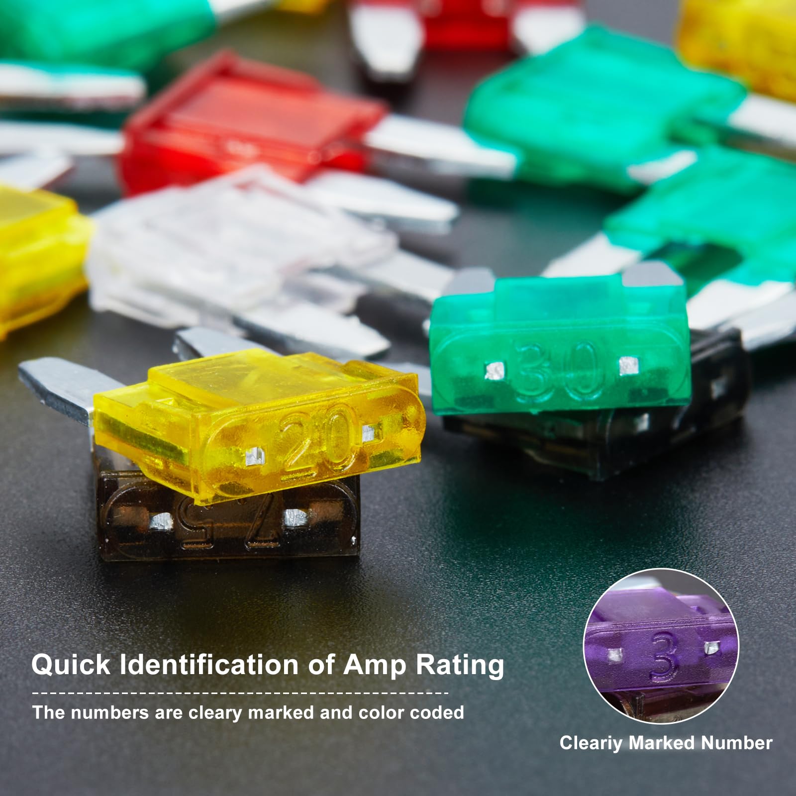 LLEZZA 120 Pieces Mini Fuse Kit, Car Fuses Assortment Kit -Mini Size(2A ...