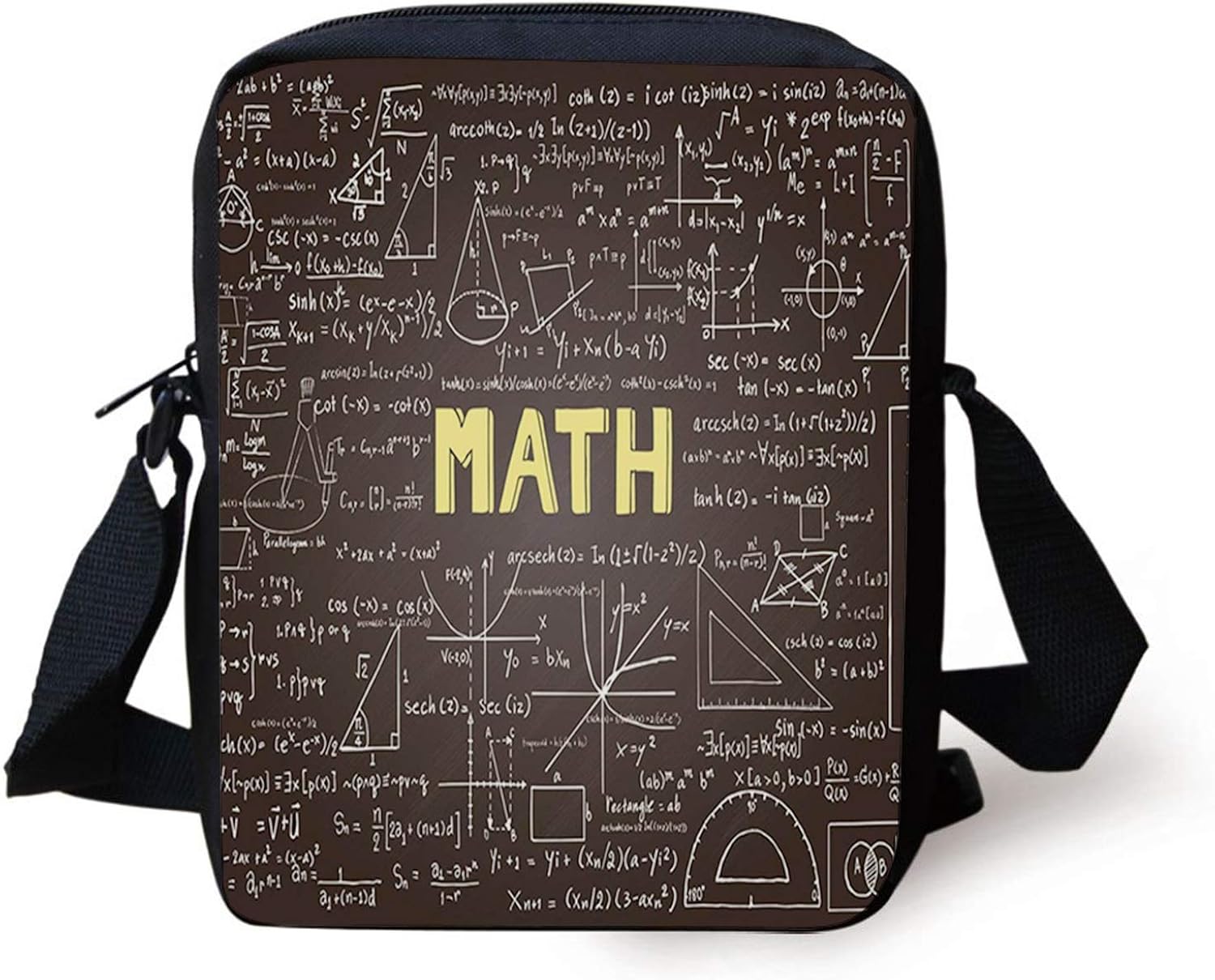 Mathematics Classroom Kids Crossbody Messenger Bag Purse, Dark ...