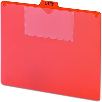 Amazon.com : Smead End Tab Poly Out Guide, Two-Pocket Style, Bottom ...