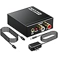 Amazon.com: DAC 192KHz Digital to Analog Audio Converter, Aluminum Optical to RCA Converter with ...