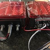 Amazon.com: [ALL STAR TRUCK PARTS] 2pc Amber/Red 39 LED Double Face ...