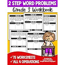 Two Step Math Word Problems Worksheets Two Step Word Problems Activity