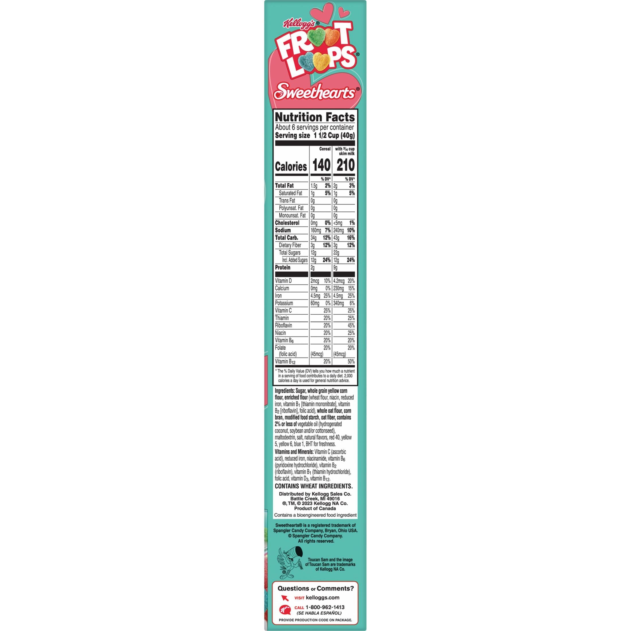 Mua Froot Loops Sweethearts Breakfast Cereal, Fruit Flavored, Valentine ...