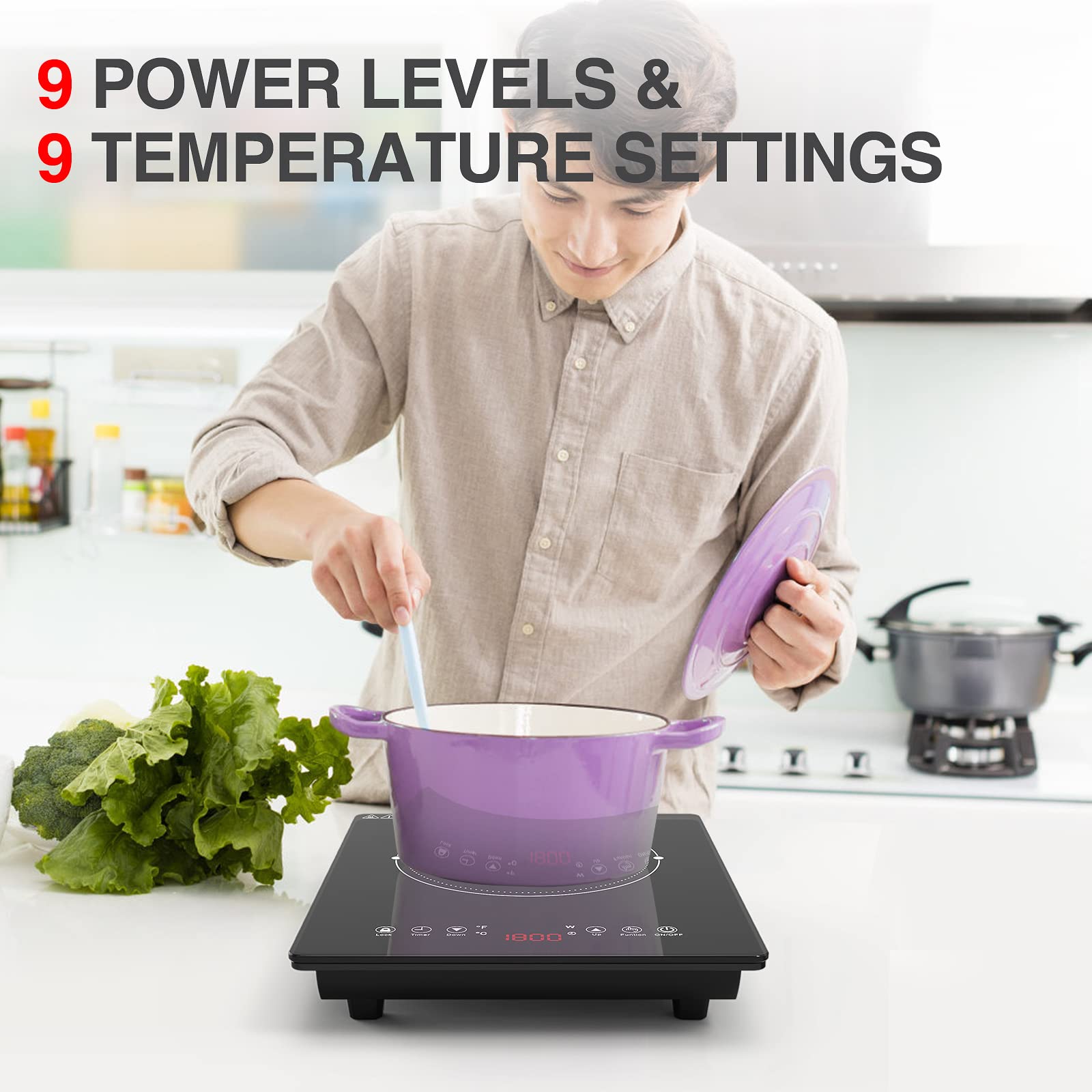 Mua Induction Cooktop, 30 Inch Electric Cooktop with 5 Burners ...
