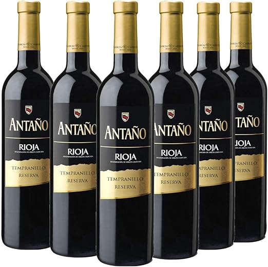 Antaño Reserva - Vino Tinto D.O Rioja - Caja de 6 botellas x 750 ml ...