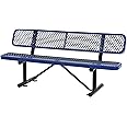 Amazon.com: Global Industrial 72" L Expanded Metal Mesh Bench w/Back ...
