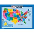 Palace Learning USA Map for Kids - LAMINATED - United States Wall Chart ...