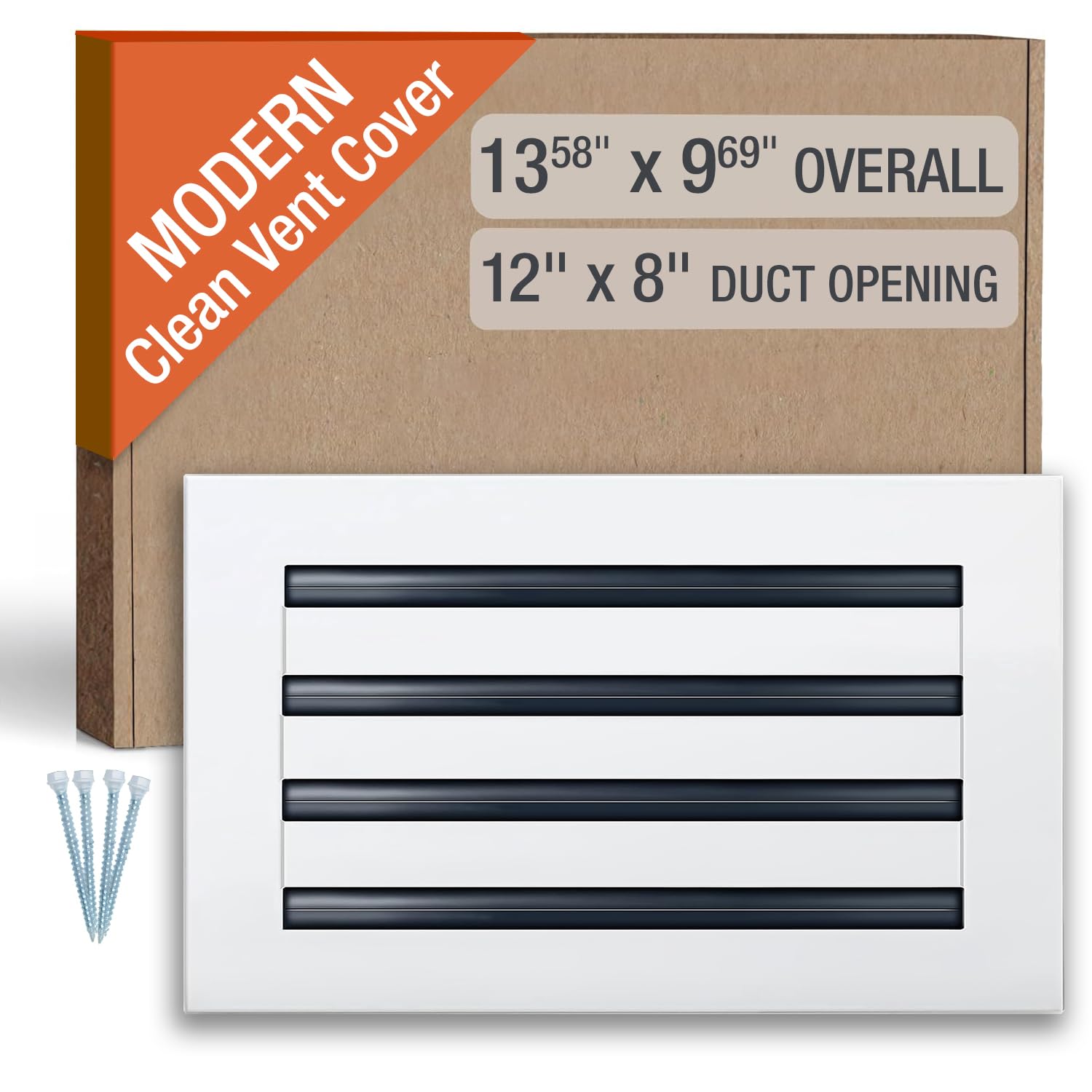 FA-STAR Clean Modern AC Vent Cover 12 x 8 (Duct Opening Cutout ...