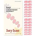 Amazon.com: Heyhae Semi Cured Gel Nail Strips | Sun Cured Gel Nail Wraps No LED Lamp Needed Easy ...