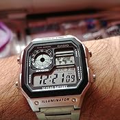 Casio Men's Watch in Resin/Stainless Steel with World Time Function and ...