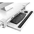 Amazon.com : AboveTEK Large Keyboard Tray Under Desk with Wrist Rest ...