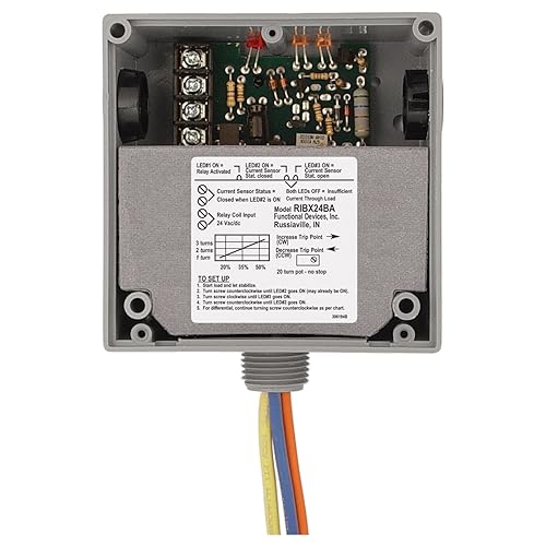 Functional Devices RIBX24BA Current Switch and Relay Combination, 20 ...