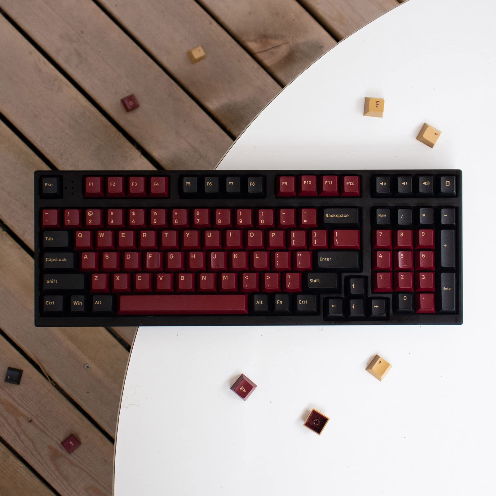 Mua Red Samurai Keycaps Set 164 Keys PBT Doubleshot Keycaps Cherry ...