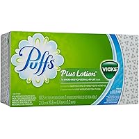 Amazon.com: Puffs Plus Lotion with Vicks Facial Tissues, 1 Cube Box, 48 ...