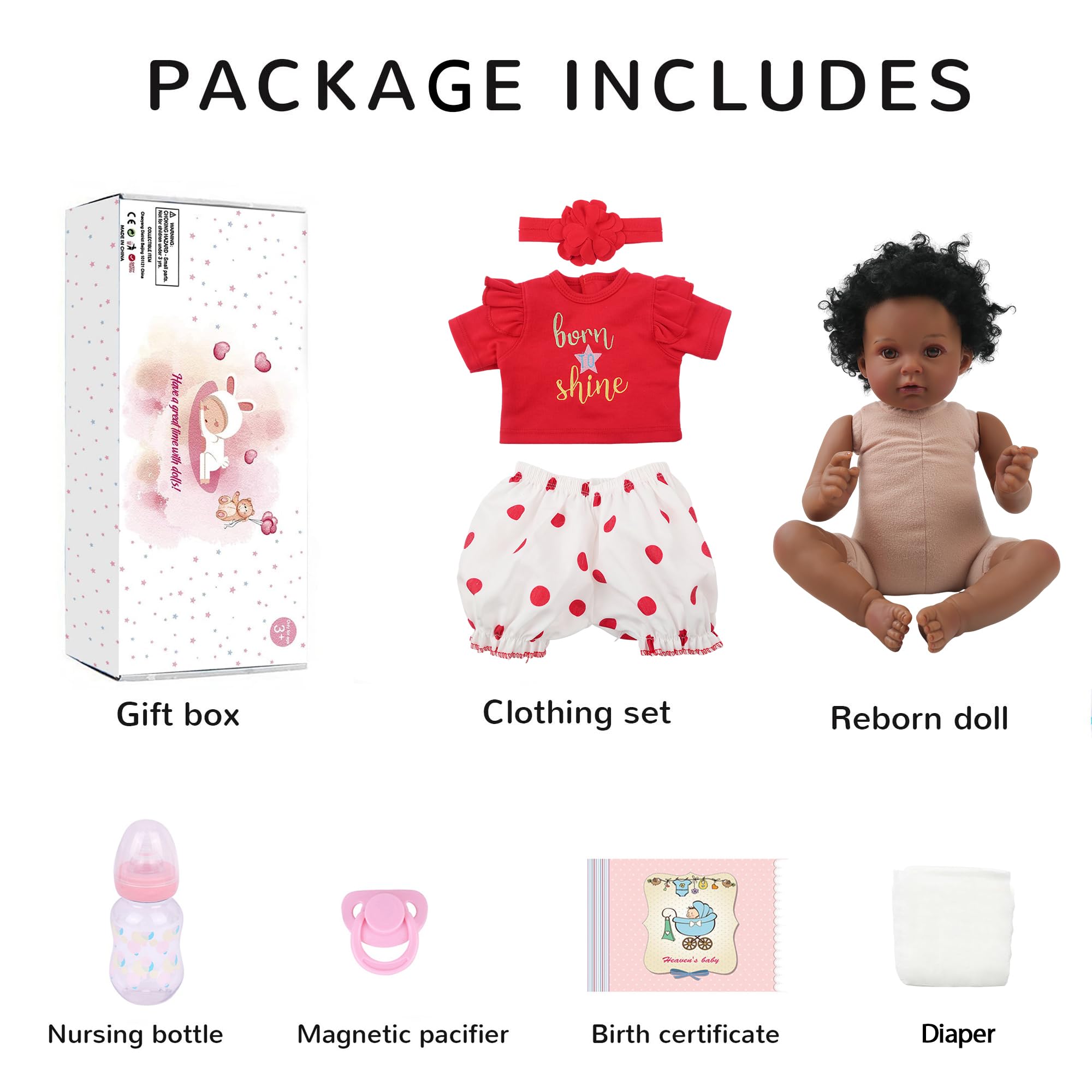 Mua Kaydora Lifelike Reborn Black Girl, 20 Inch Realistic Newborn Baby ...