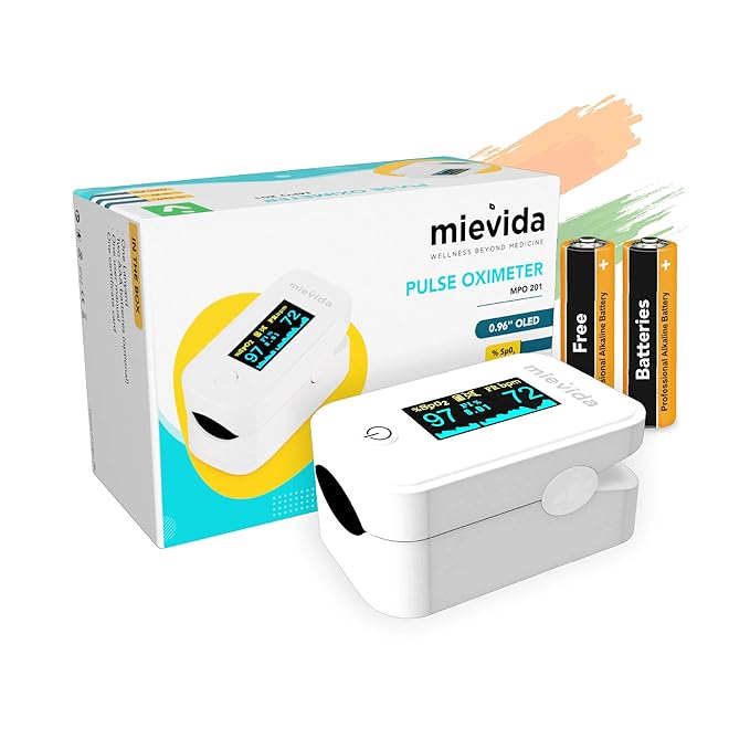 Mievida Finger Tip Pulse Oximeter (FDA and CE Approved) with OLED ...