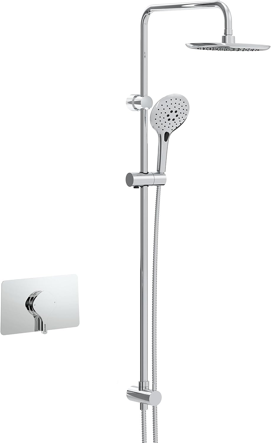Bristan FLT SQSHCDIV C Flute Concealed Single Control Shower Valve with ...