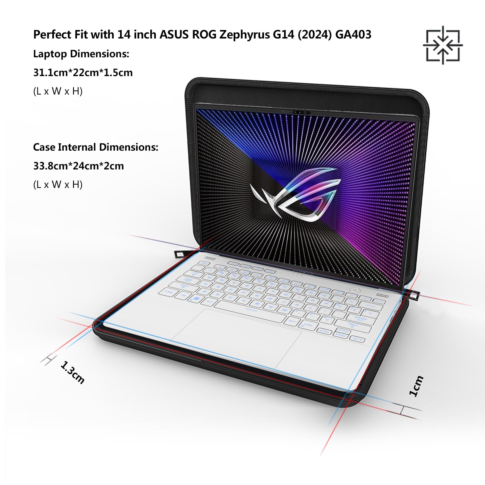 Mua Smatree 14 inch Hard Laptop Sleeve Case for ASUS ROG Zephyrus G14 ...