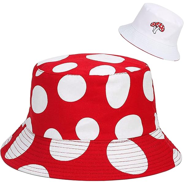 Funny Spotted Knit Hat Funny Mushroom Bucket Hat - Crochet Winter Hat ...