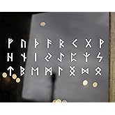Amazon.com: Set of 24 Runic Alphabet Vinyl Decals V2 - Elder Futhark Runes Viking Norse - Die ...