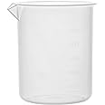EISCO Plastic Beaker, 100ml - Polypropylene Plastic - Raised Graduations, Tapered Spout - Euro ...